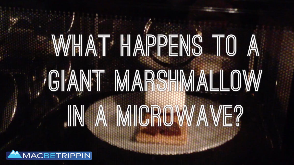 This is what happens to a giant marshmallow in a microwave. – #macbetrippin